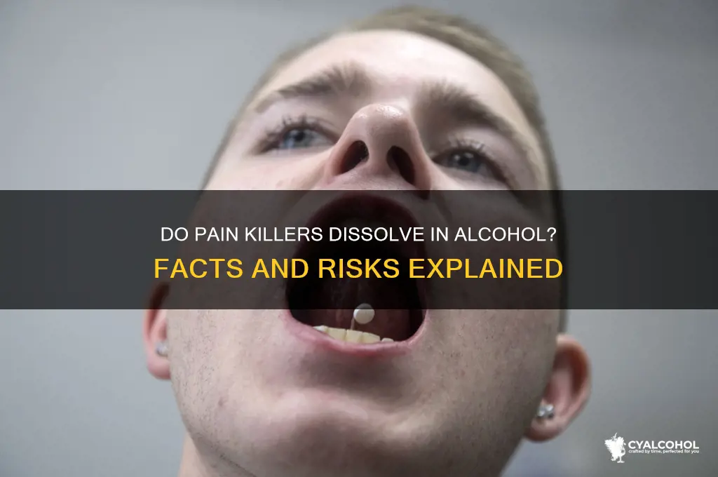 Do Pain Killers Dissolve In Alcohol? Facts And Risks Explained | CyAlcohol