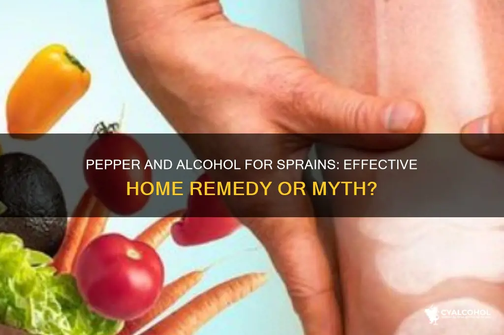 Pepper And Alcohol For Sprains: Effective Home Remedy Or Myth? | CyAlcohol