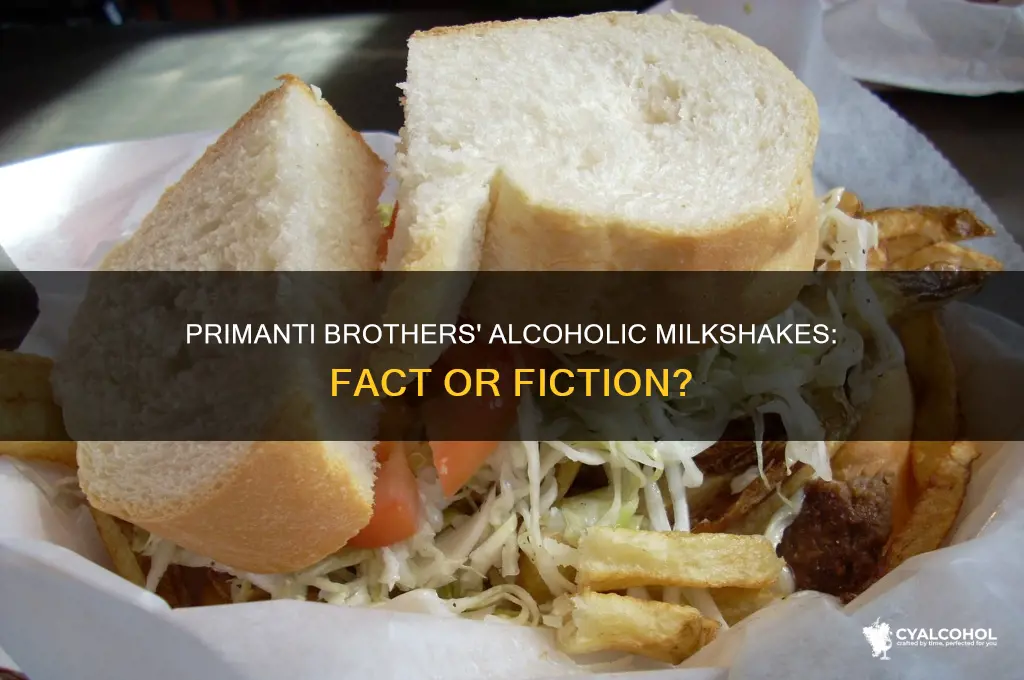 Primanti Brothers' Alcoholic Milkshakes: Fact Or Fiction? | CyAlcohol
