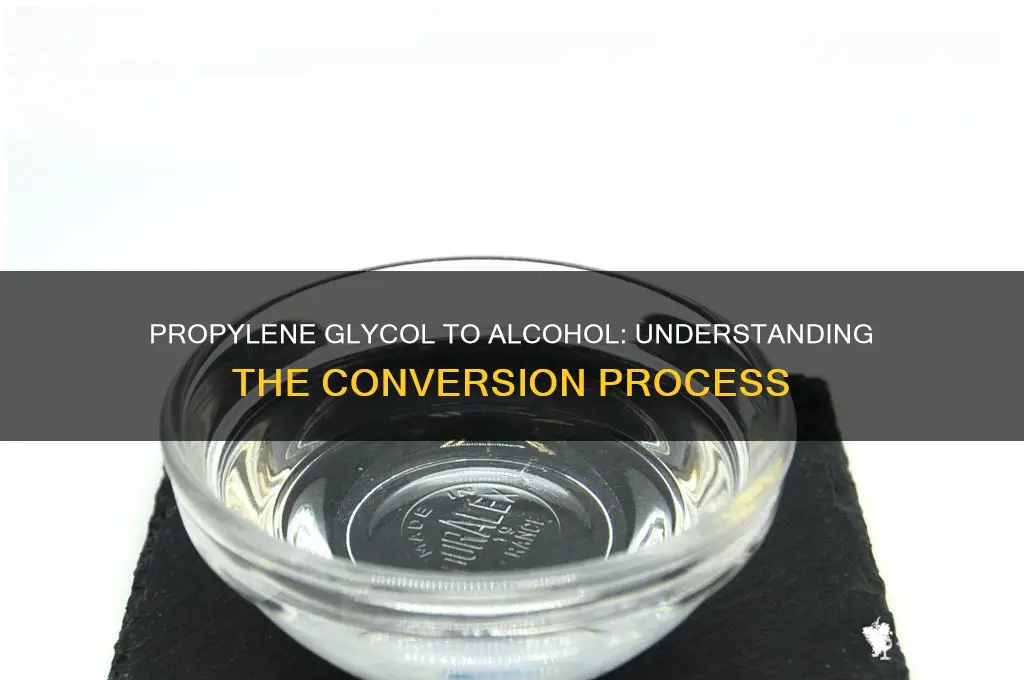 Propylene Glycol To Alcohol: Understanding The Conversion Process ...