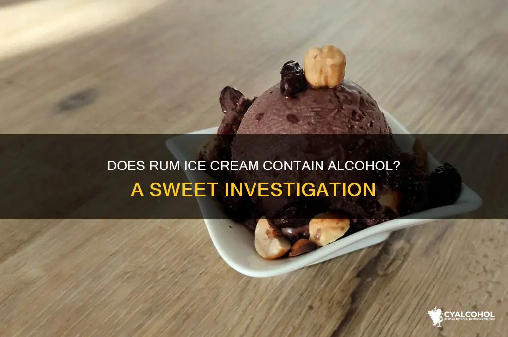 Does Rum Ice Cream Contain Alcohol? A Sweet Investigation | CyAlcohol