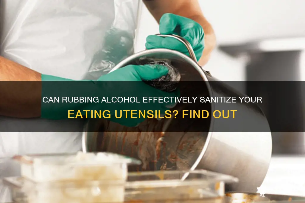 Can Rubbing Alcohol Effectively Sanitize Your Eating Utensils? Find Out ...