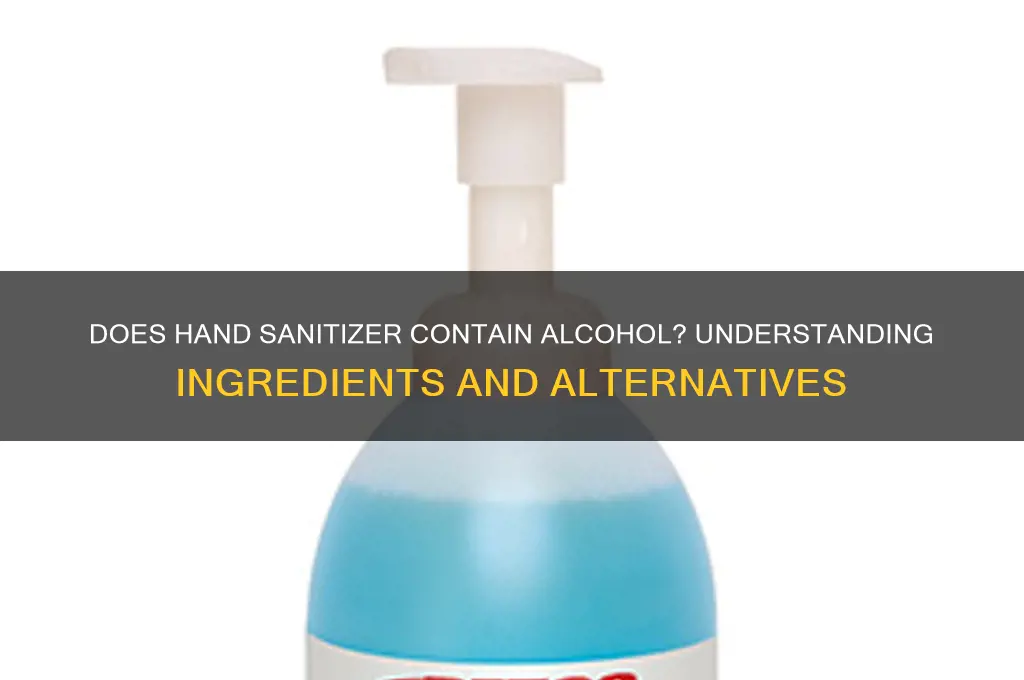 Does Hand Sanitizer Contain Alcohol? Understanding Ingredients And ...