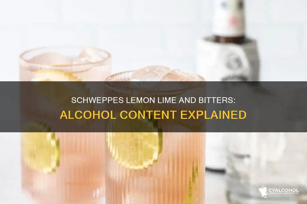 Schweppes Lemon Lime And Bitters: Alcohol Content Explained | CyAlcohol