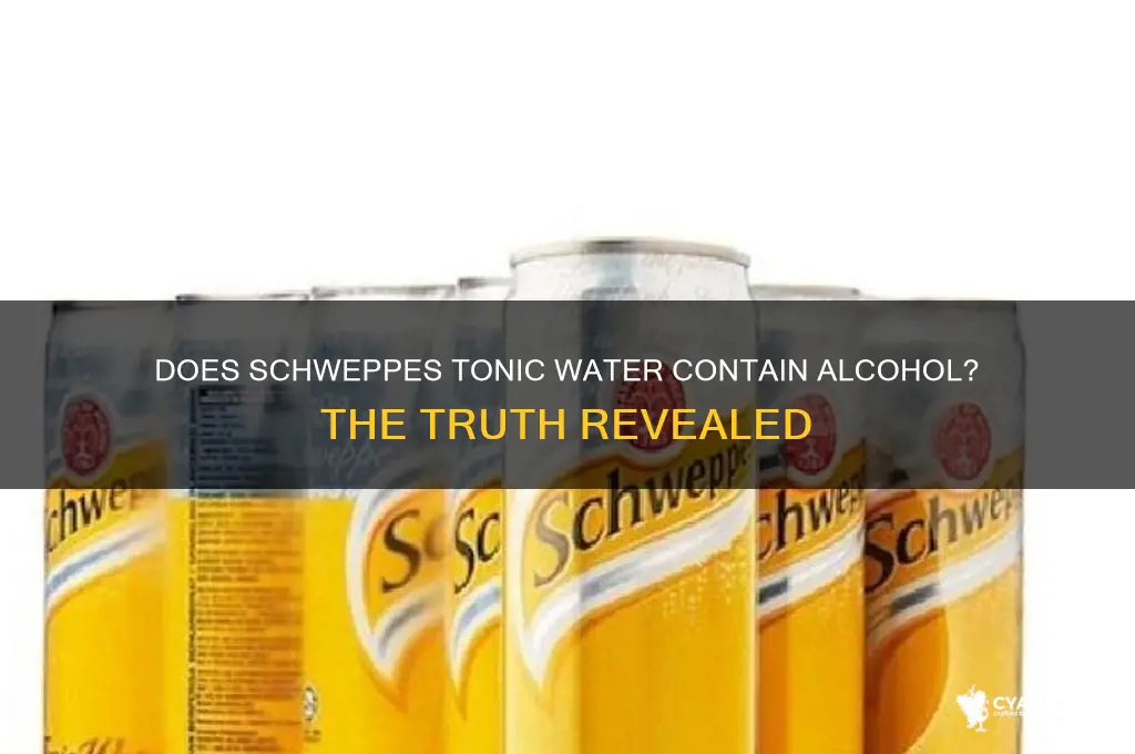 Does Schweppes Tonic Water Contain Alcohol? The Truth Revealed | CyAlcohol