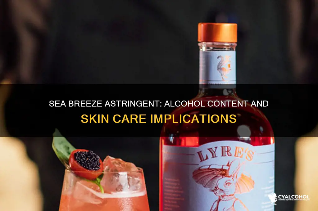 Sea Breeze Astringent: Alcohol Content And Skin Care Implications ...
