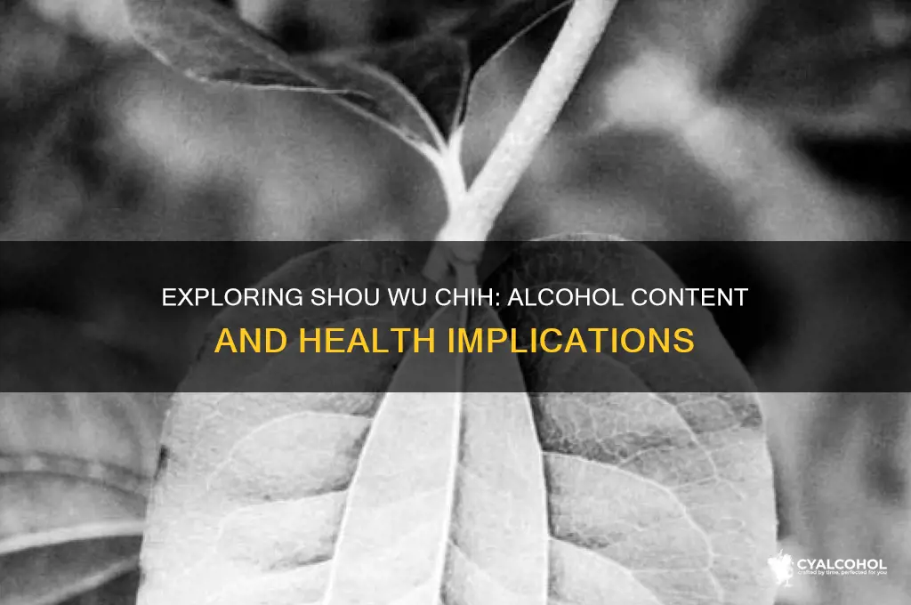 Exploring Shou Wu Chih: Alcohol Content And Health Implications | CyAlcohol