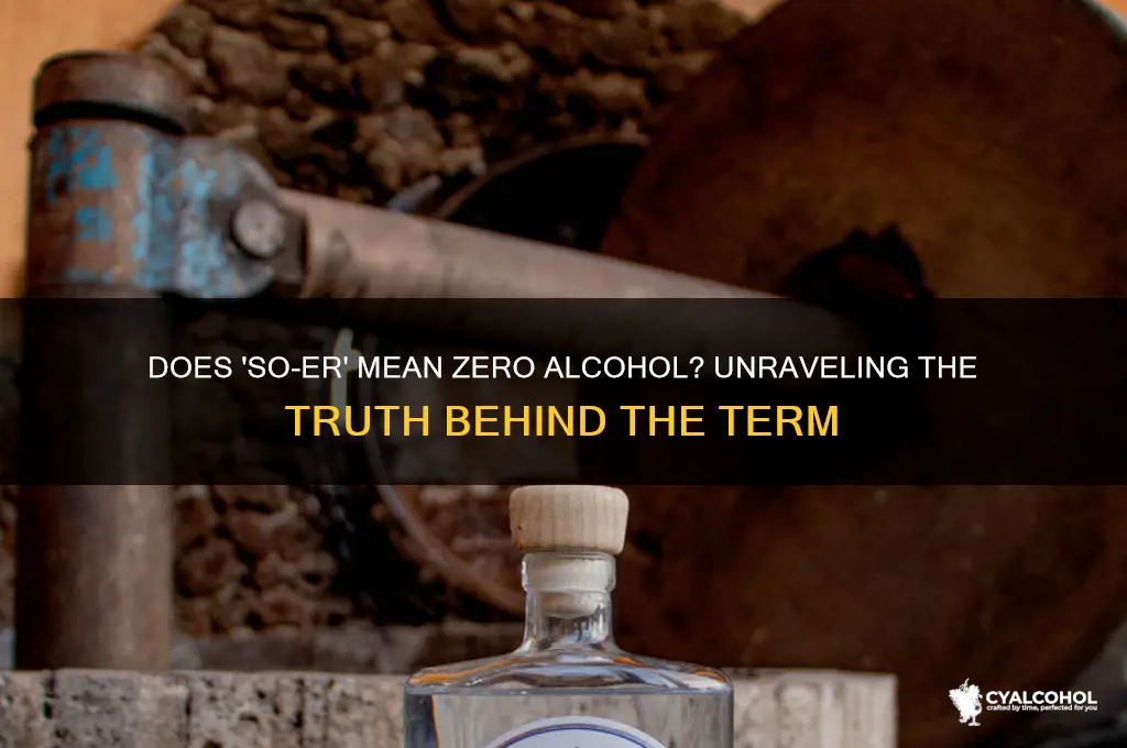 Does 'So-Er' Mean Zero Alcohol? Unraveling The Truth Behind The Term ...