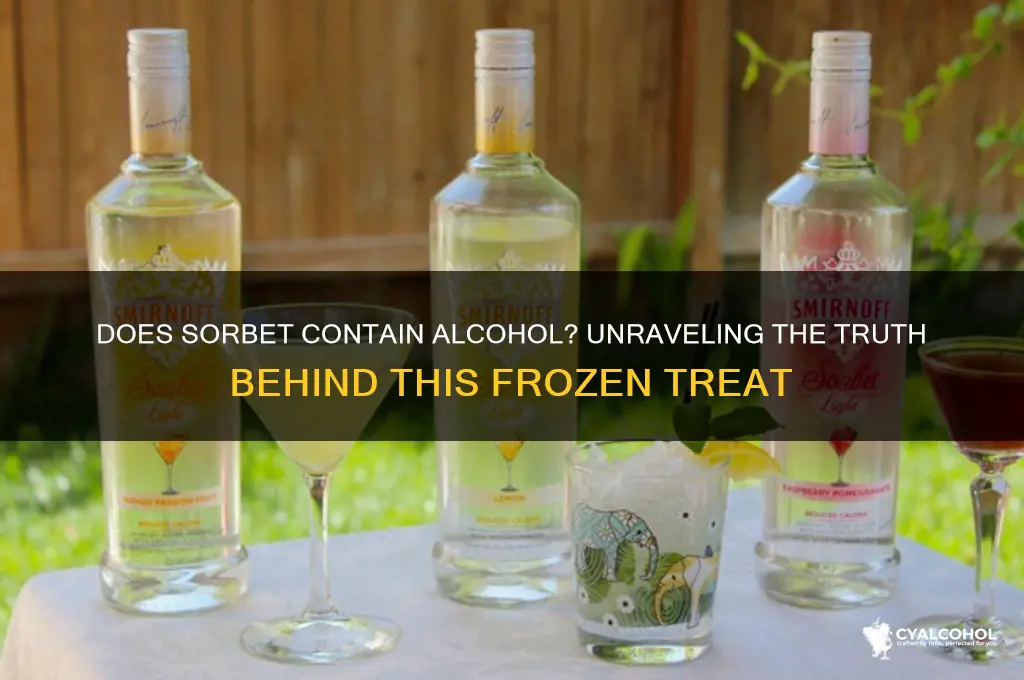 Does Sorbet Contain Alcohol? Unraveling The Truth Behind This Frozen ...