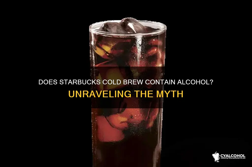 Does Starbucks Cold Brew Contain Alcohol? Unraveling The Myth | CyAlcohol