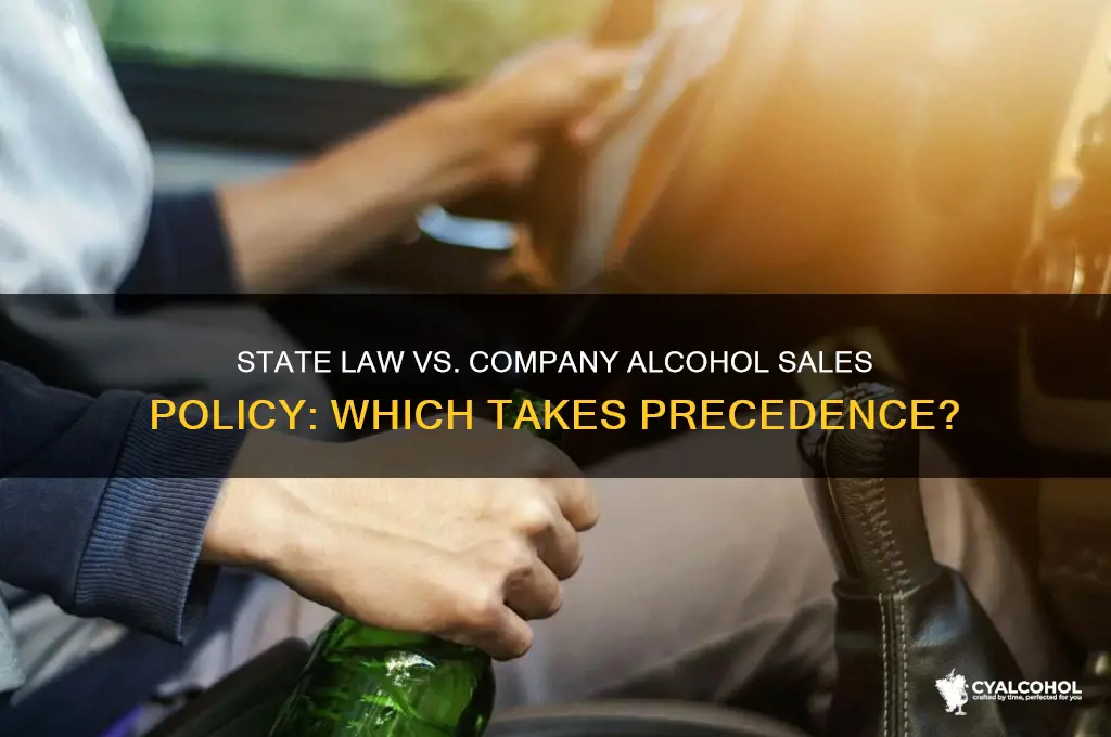 State Law Vs. Company Alcohol Sales Policy: Which Takes Precedence ...