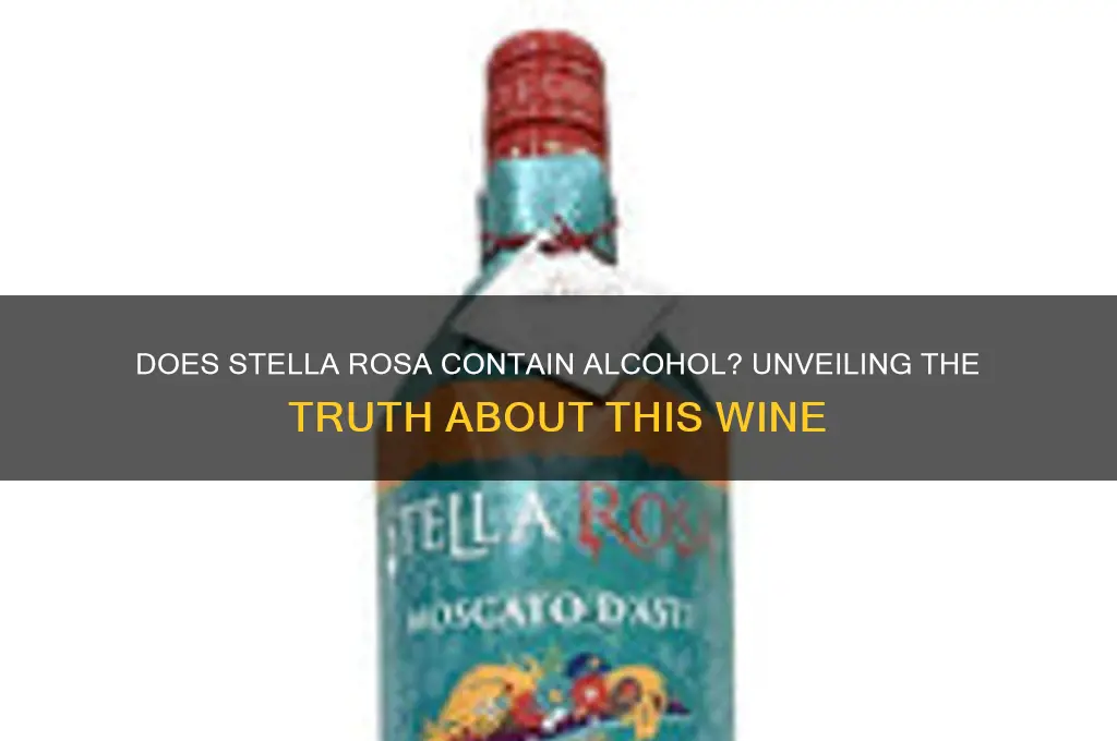 Does Stella Rosa Contain Alcohol? Unveiling The Truth About This Wine ...