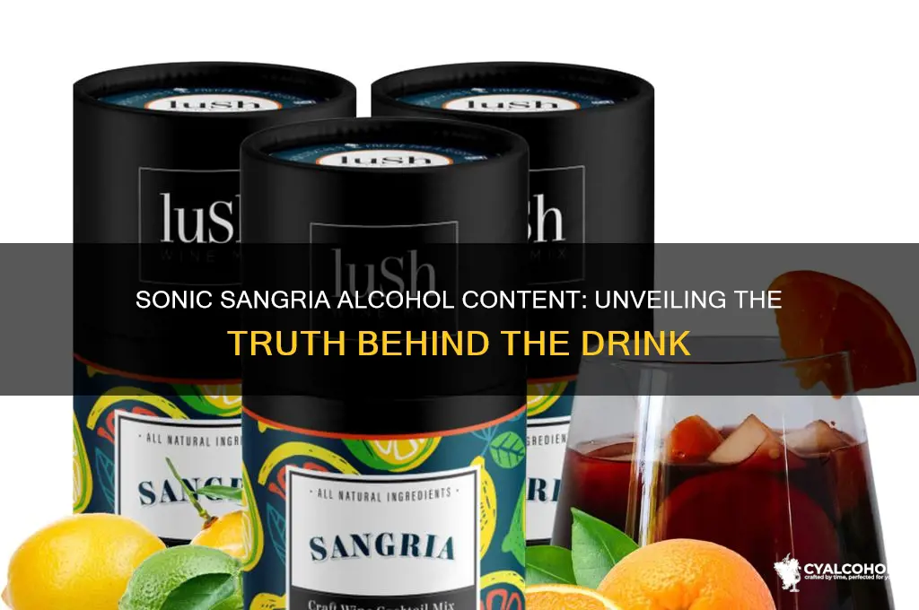 Sonic Sangria Alcohol Content: Unveiling The Truth Behind The Drink ...