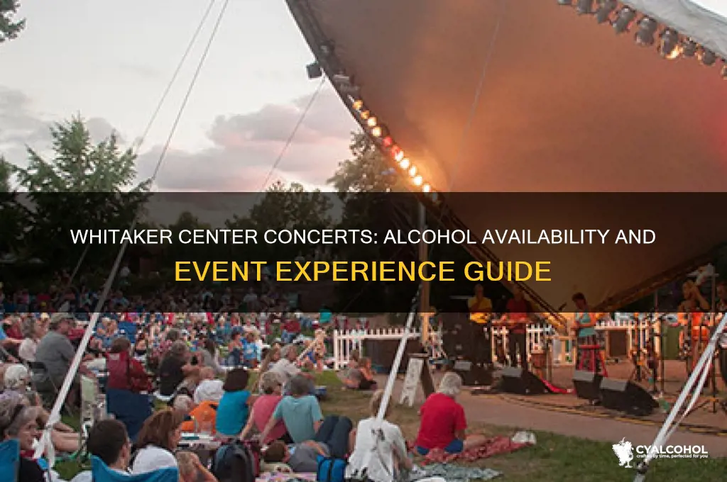 Whitaker Center Concerts: Alcohol Availability And Event Experience ...