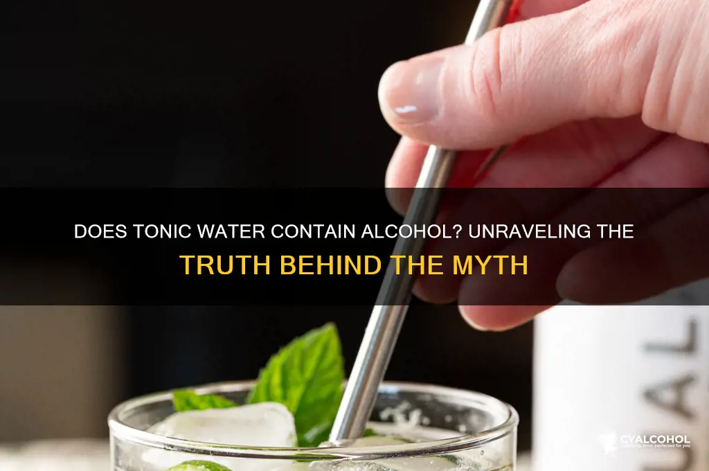 Does Tonic Water Contain Alcohol? Unraveling The Truth Behind The Myth ...