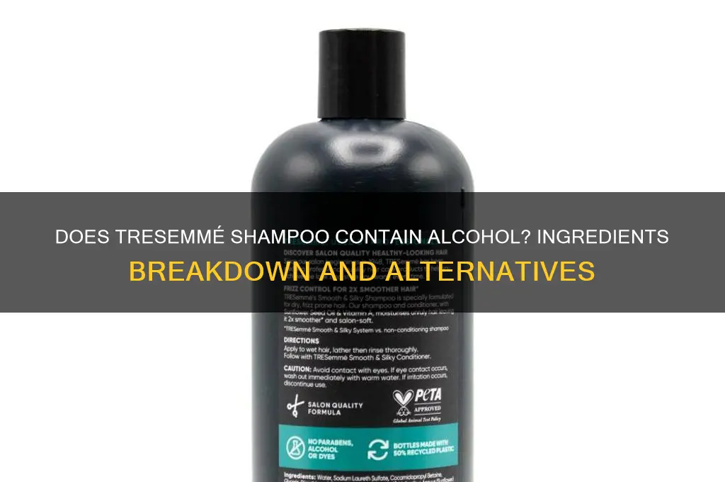 Does Tresemmé Shampoo Contain Alcohol? Ingredients Breakdown And ...