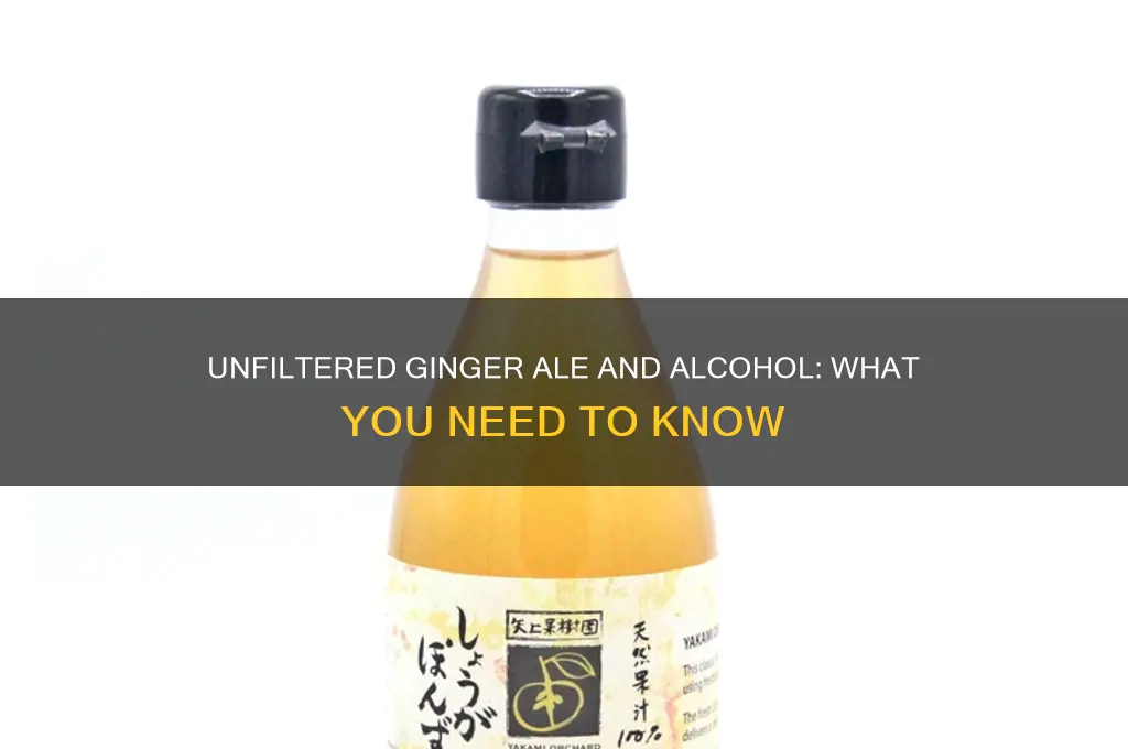 Unfiltered Ginger Ale And Alcohol: What You Need To Know | CyAlcohol