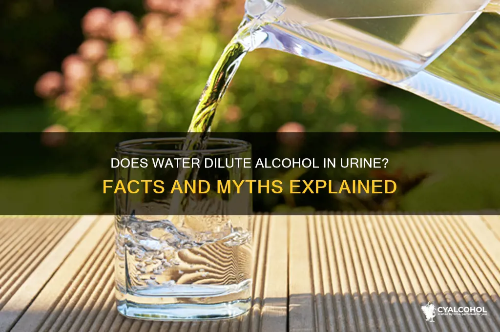 Does Water Dilute Alcohol In Urine? Facts And Myths Explained | CyAlcohol