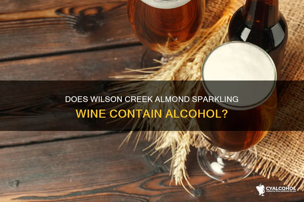 Does Wilson Creek Almond Sparkling Wine Contain Alcohol? | CyAlcohol