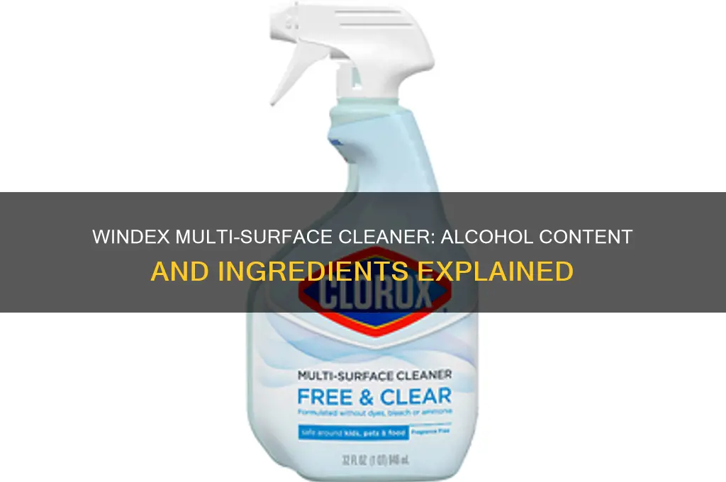 Windex Multi-Surface Cleaner: Alcohol Content And Ingredients Explained ...
