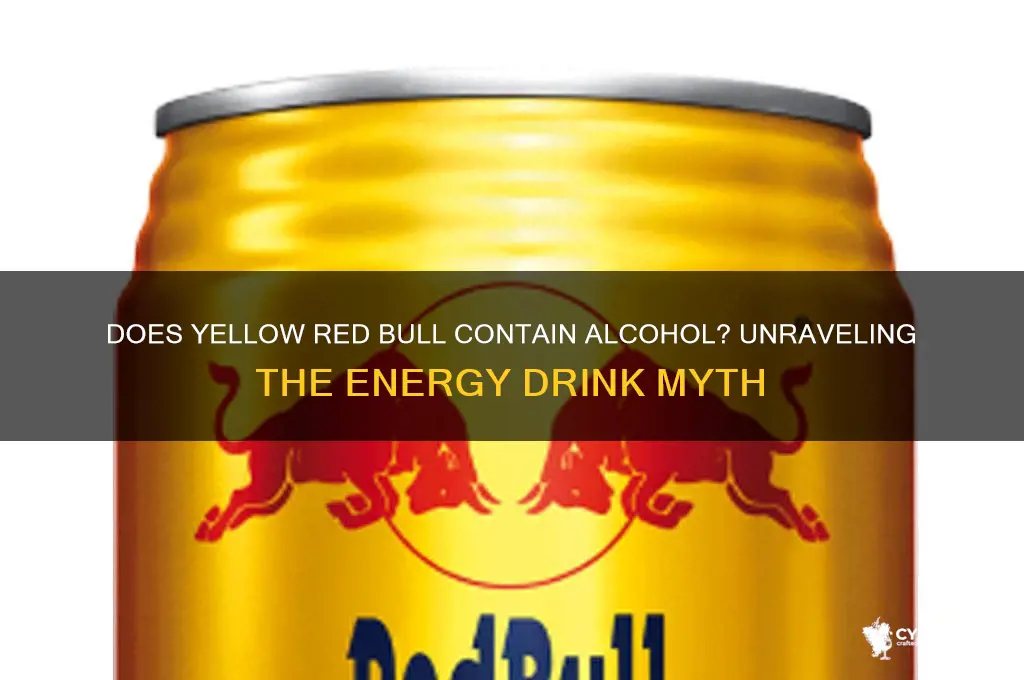 Does Yellow Red Bull Contain Alcohol? Unraveling The Energy Drink Myth ...