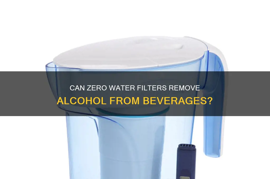 Can Zero Water Filters Remove Alcohol From Beverages? | CyAlcohol