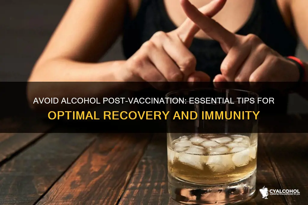 Avoid Alcohol Post-Vaccination: Essential Tips For Optimal Recovery And ...