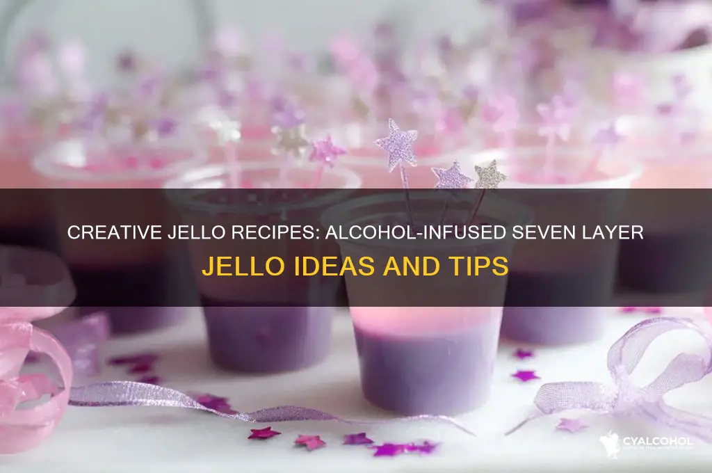 Creative Jello Recipes: Alcohol-Infused Seven Layer Jello Ideas And ...