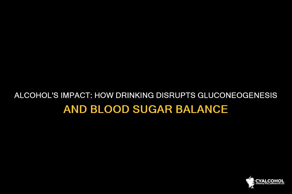 Alcohol's Impact: How Drinking Disrupts Gluconeogenesis And Blood Sugar ...
