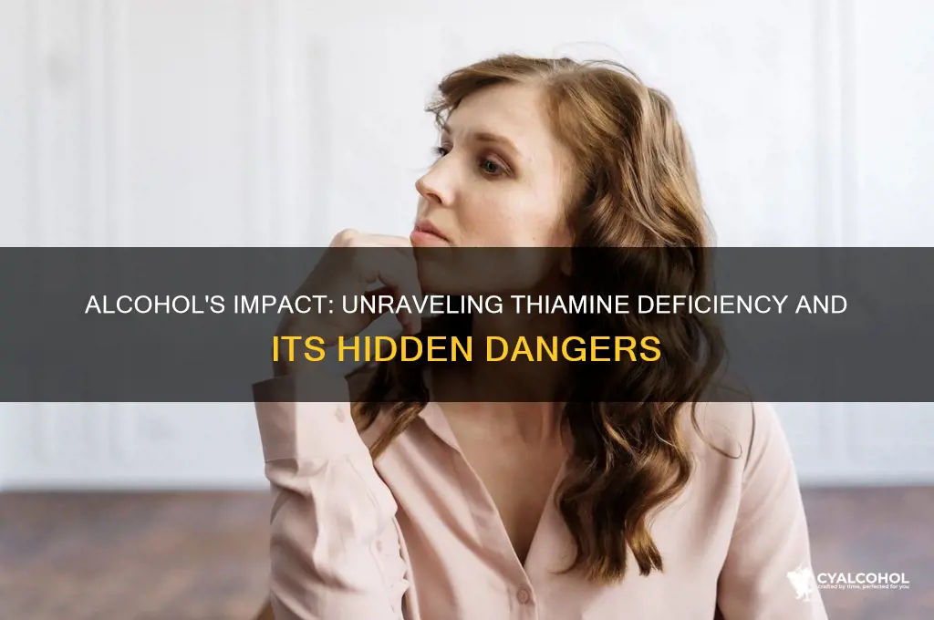 Alcohol's Impact: Unraveling Thiamine Deficiency And Its Hidden Dangers ...