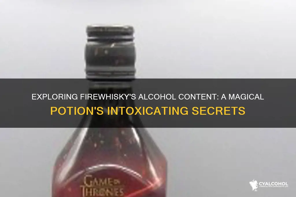 Exploring Firewhisky's Alcohol Content: A Magical Potion's Intoxicating ...