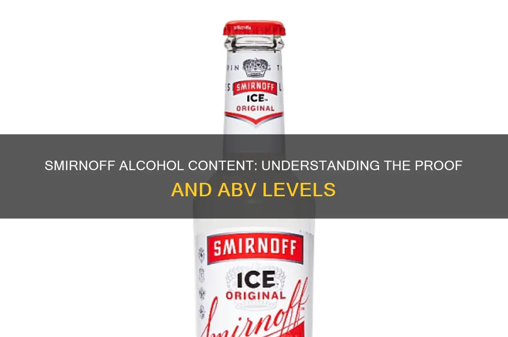 Smirnoff Alcohol Content: Understanding The Proof And Abv Levels ...