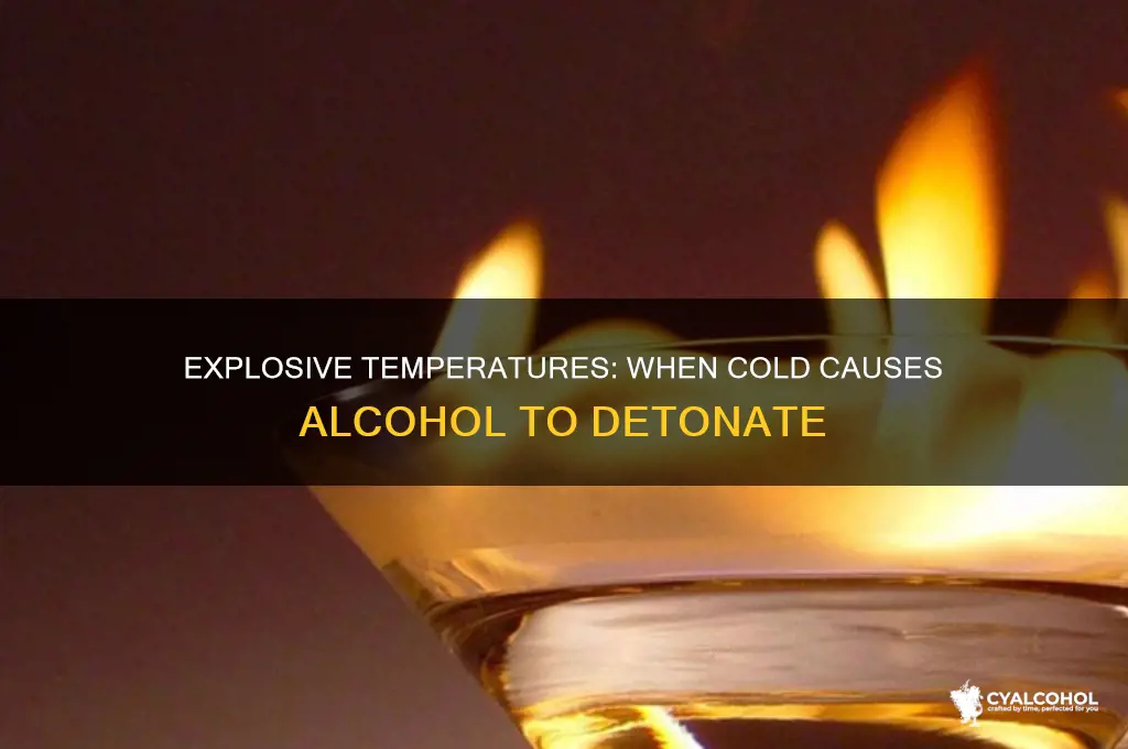 Explosive Temperatures: When Cold Causes Alcohol To Detonate | CyAlcohol