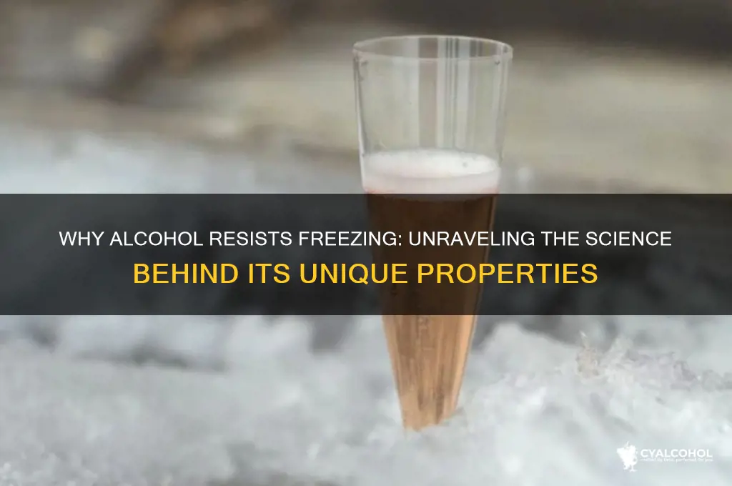 Why Alcohol Resists Freezing: Unraveling The Science Behind Its Unique ...
