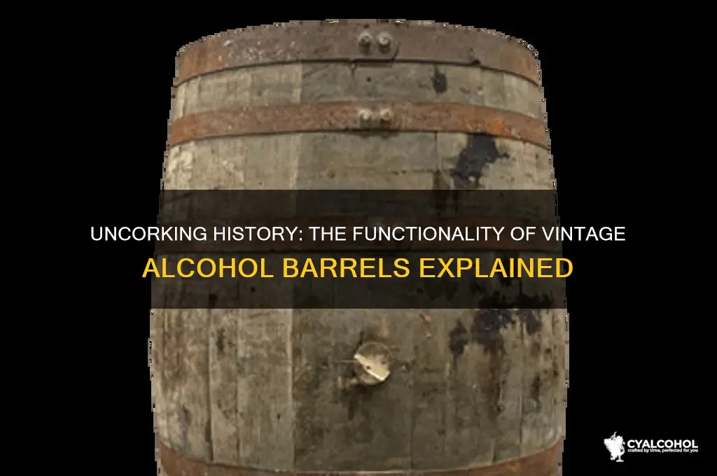 Uncorking History: The Functionality Of Vintage Alcohol Barrels ...