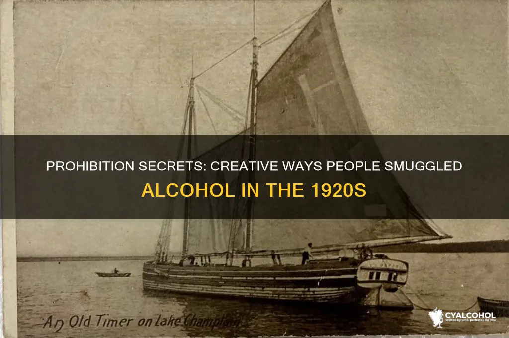 Prohibition Secrets: Creative Ways People Smuggled Alcohol In The 1920S ...