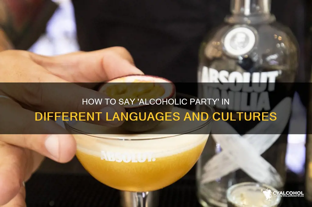How To Say 'Alcoholic Party' In Different Languages And Cultures ...