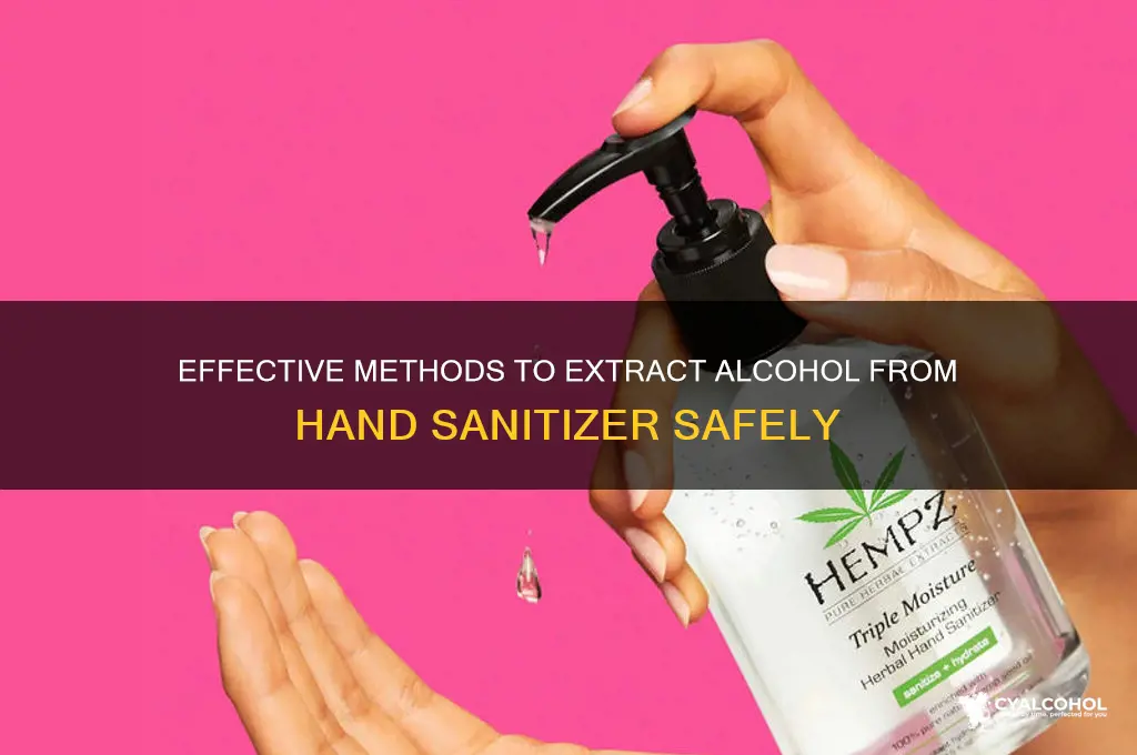 Effective Methods To Extract Alcohol From Hand Sanitizer Safely | CyAlcohol
