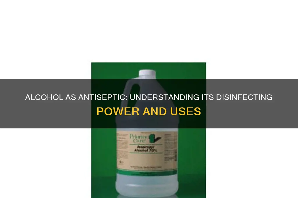 Alcohol As Antiseptic: Understanding Its Disinfecting Power And Uses ...