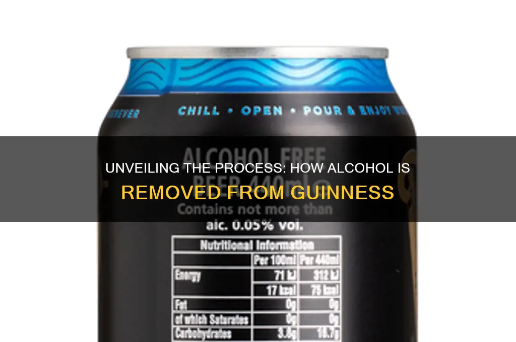 Unveiling The Process: How Alcohol Is Removed From Guinness | CyAlcohol