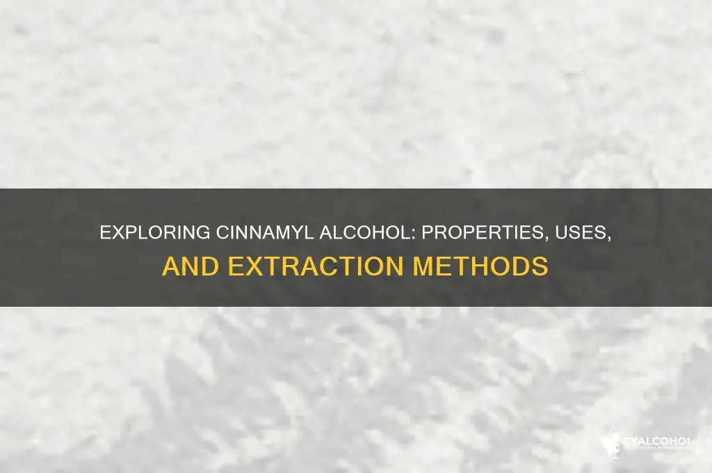 Exploring Cinnamyl Alcohol: Properties, Uses, And Extraction Methods ...