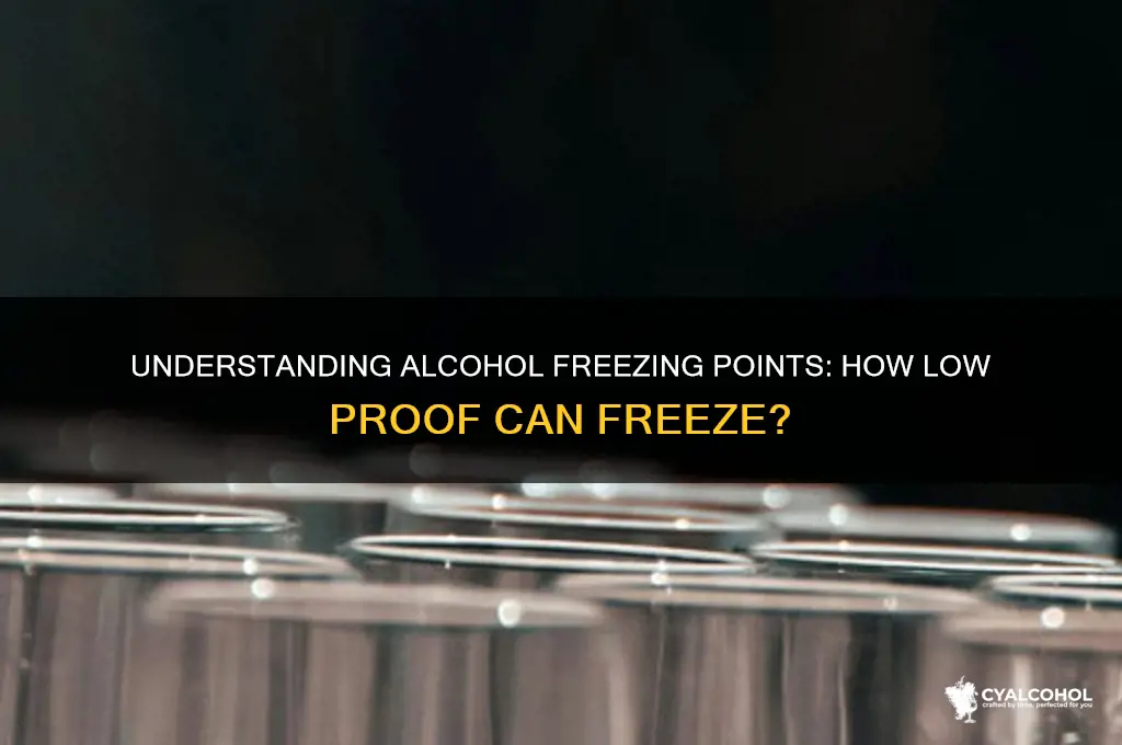 Understanding Alcohol Freezing Points: How Low Proof Can Freeze ...
