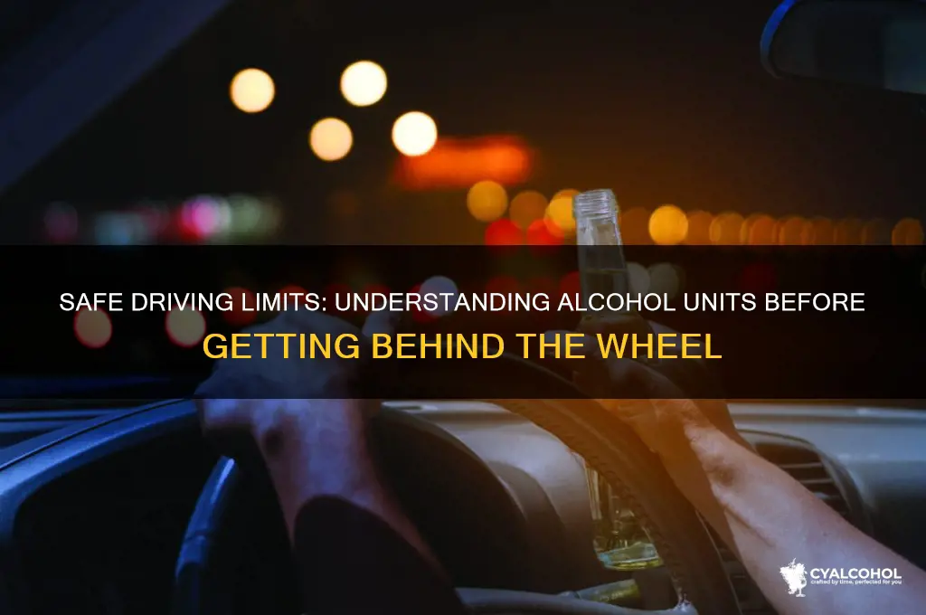 Safe Driving Limits: Understanding Alcohol Units Before Getting Behind ...