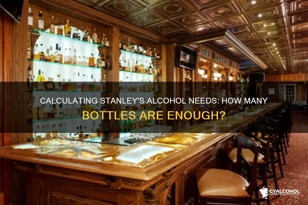Calculating Stanley's Alcohol Needs: How Many Bottles Are Enough ...