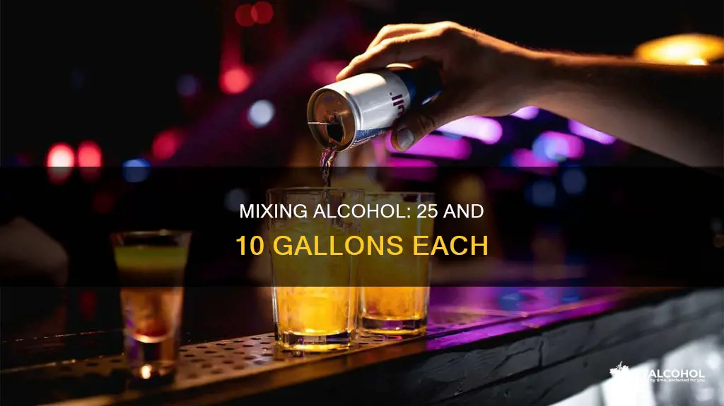 Mixing Alcohol: 25 And 10 Gallons Each | CyAlcohol