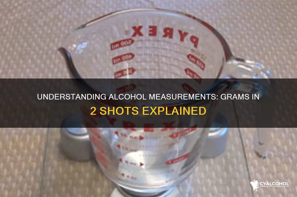 Understanding Alcohol Measurements: Grams In 2 Shots Explained | CyAlcohol