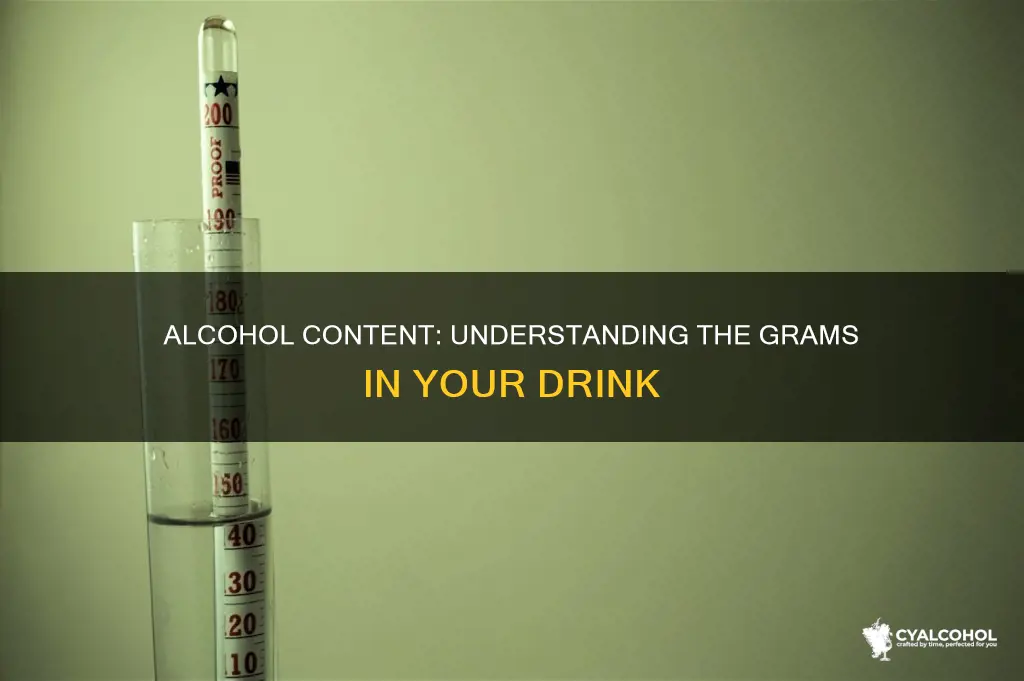 Alcohol Content: Understanding The Grams In Your Drink | CyAlcohol