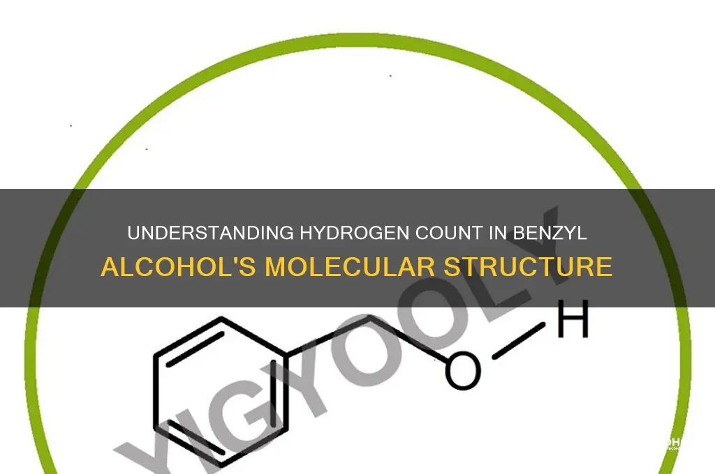 Understanding Hydrogen Count In Benzyl Alcohol's Molecular Structure ...