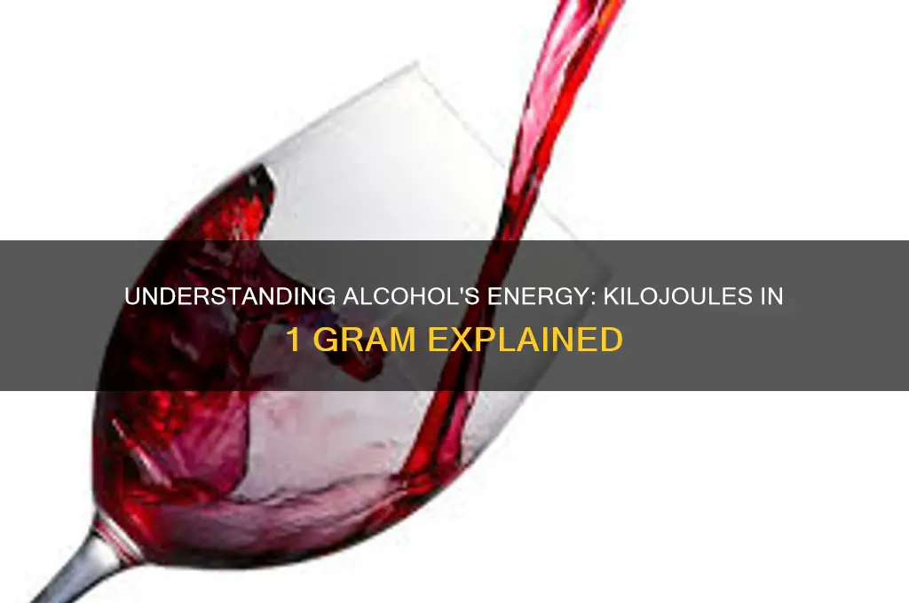 Understanding Alcohol's Energy: Kilojoules In 1 Gram Explained | CyAlcohol