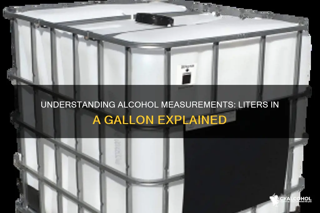 Understanding Alcohol Measurements: Liters In A Gallon Explained ...